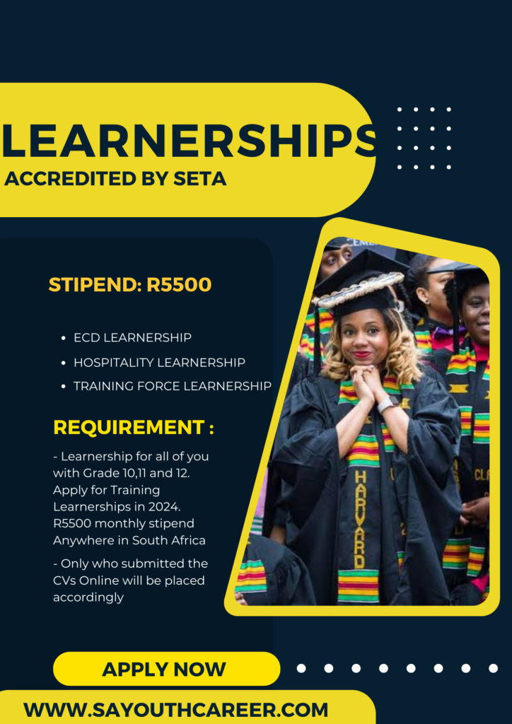 Get Paid to Study! Training Force has Learnerships for 2024 - SAYOUTH ...